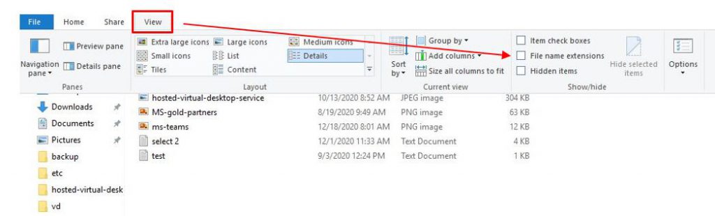 how-to-show-file-extension-on-folder-apps4rent-hosting | Apps4Rent